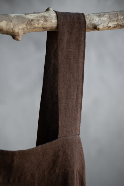 Notary Linen Apron - Bark – Notary Ceramics LLC