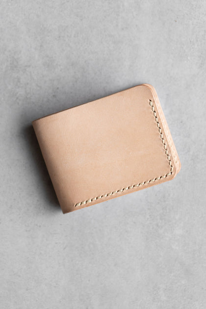 Handmade Leather Wallet - Natural – Notary Ceramics LLC