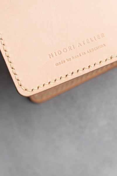 Handmade Leather Wallet - Natural – Notary Ceramics LLC