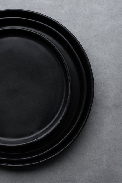 Notary Satin Black Plate – Notary Ceramics LLC